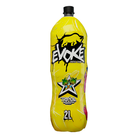 Bebida Energética Evoke Energy Drink Tropical Pet 2L - Caixa 6X2L | Mr ...
