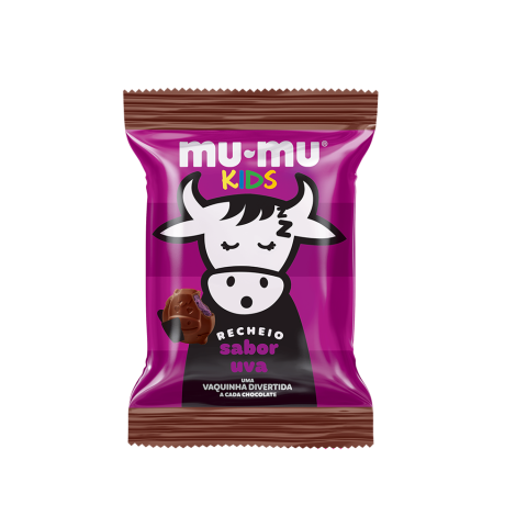 Chocolate Recheado Mu-Mu Kids Uva 15,6g - Display 24X15,6g | Mr ...