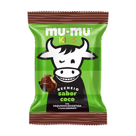 Chocolate Recheado Mu-Mu Kids Coco 15,6g - Display 24X15,6g | Mr ...